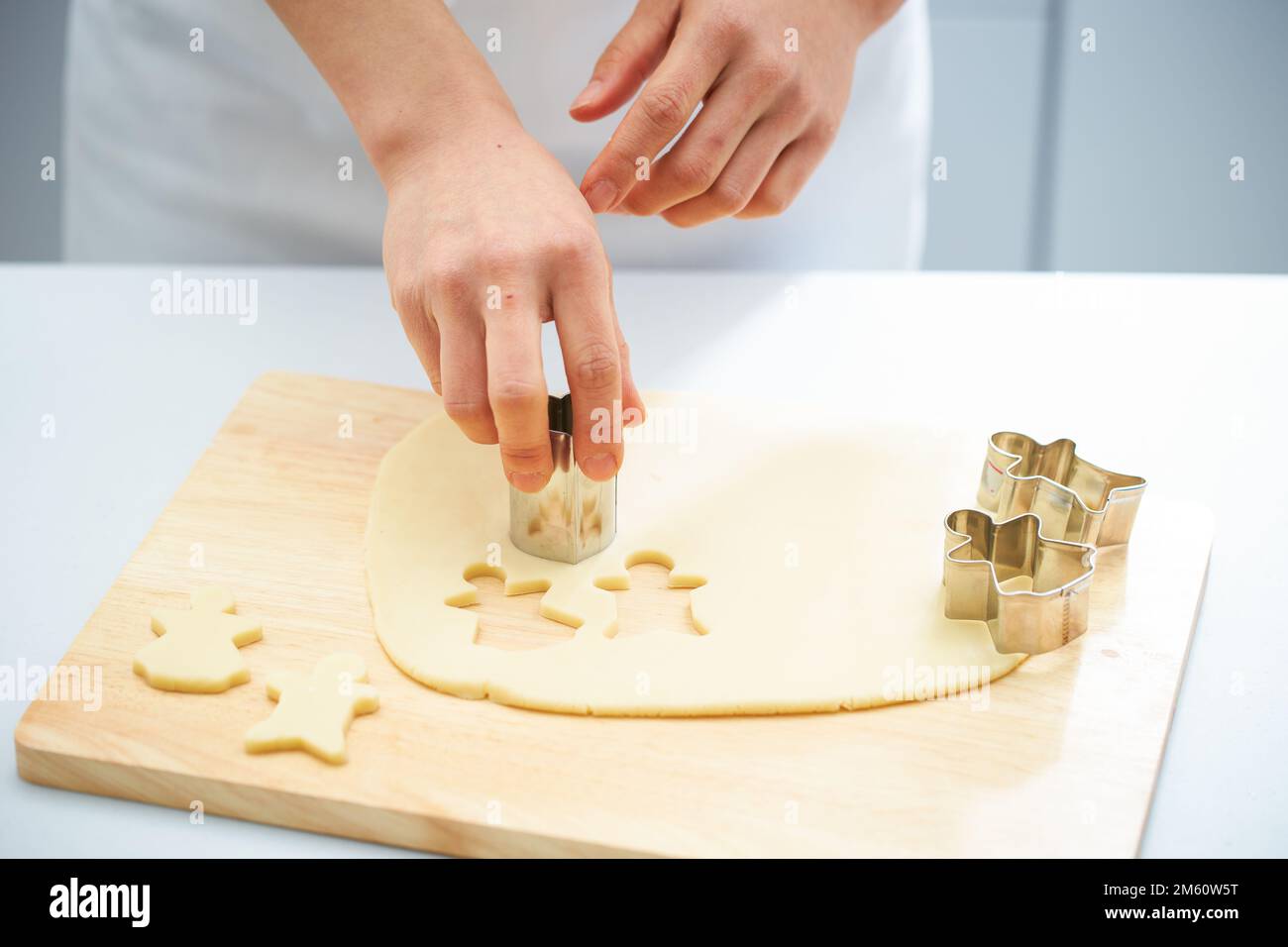 Biscuit making process, studio shot Stock Photo - Alamy