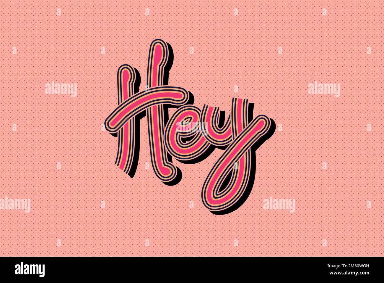 Hot pink Hey vector funky peachy wallpaper Stock Vector Image & Art - Alamy