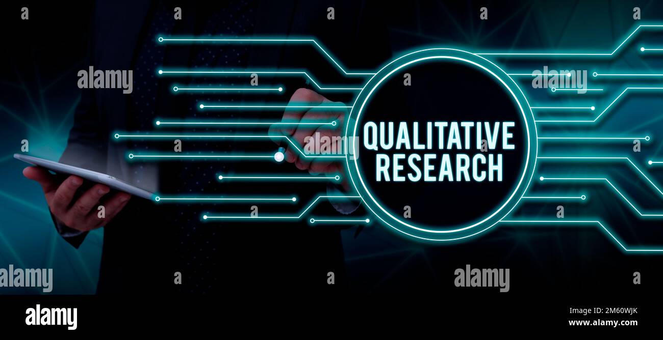 Inspiration showing sign Qualitative Research. Word for Certified to ...