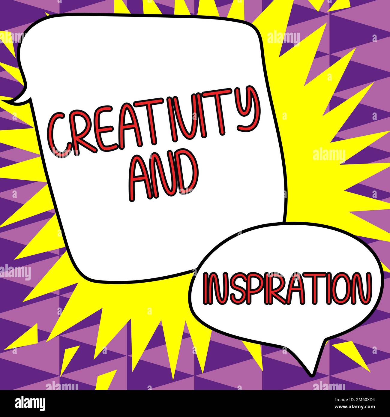 Conceptual caption Creativity And Inspiration. Word for the imagination ...