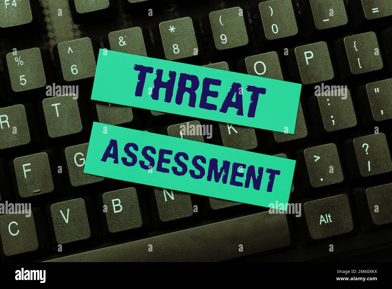 Hand writing sign Threat Assessment, Internet Concept determining the ...