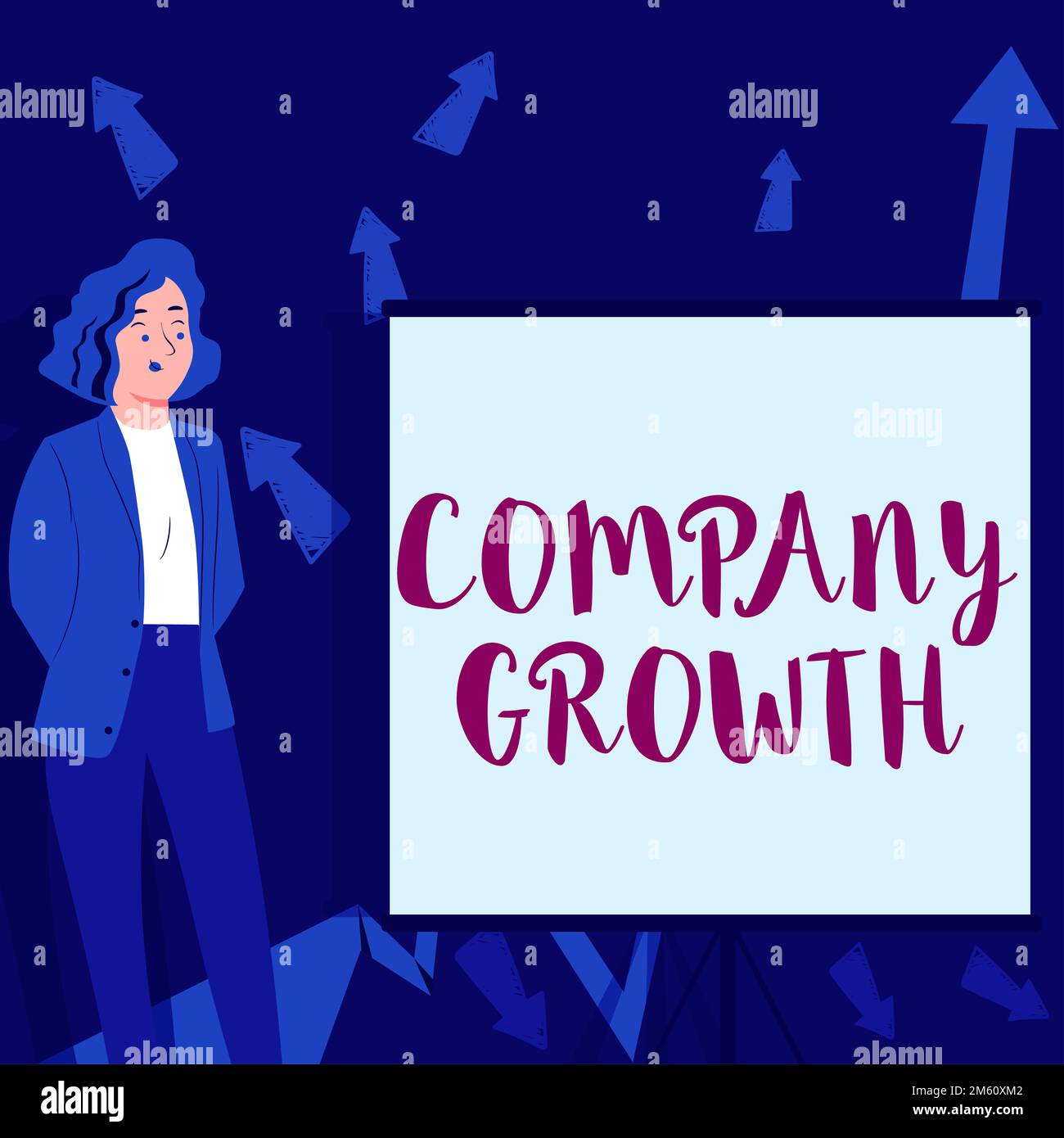 Sign displaying Company Growth. Business showcase a long-term stage ...