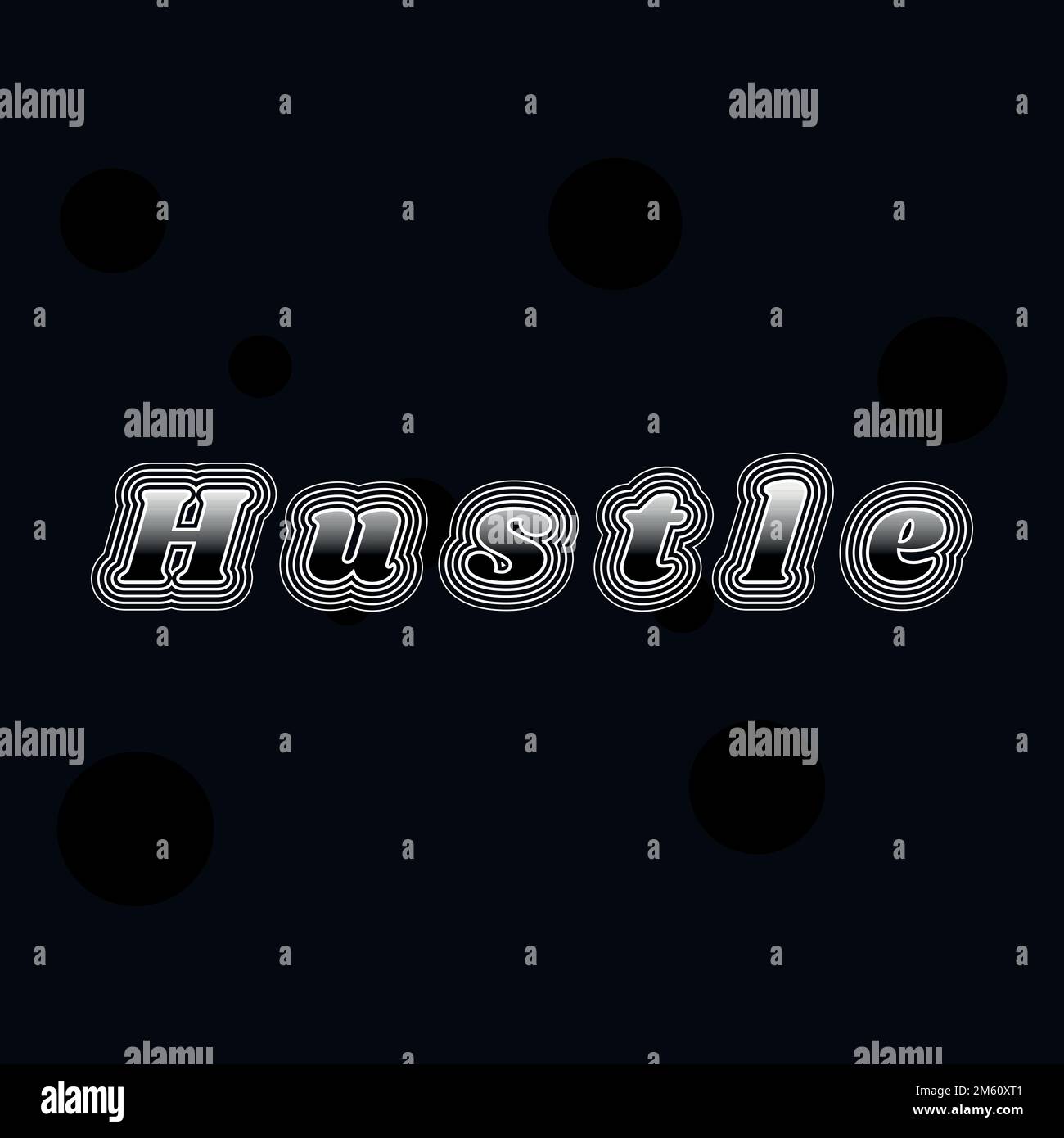 Hustle retro font typography vector Stock Vector Image & Art - Alamy