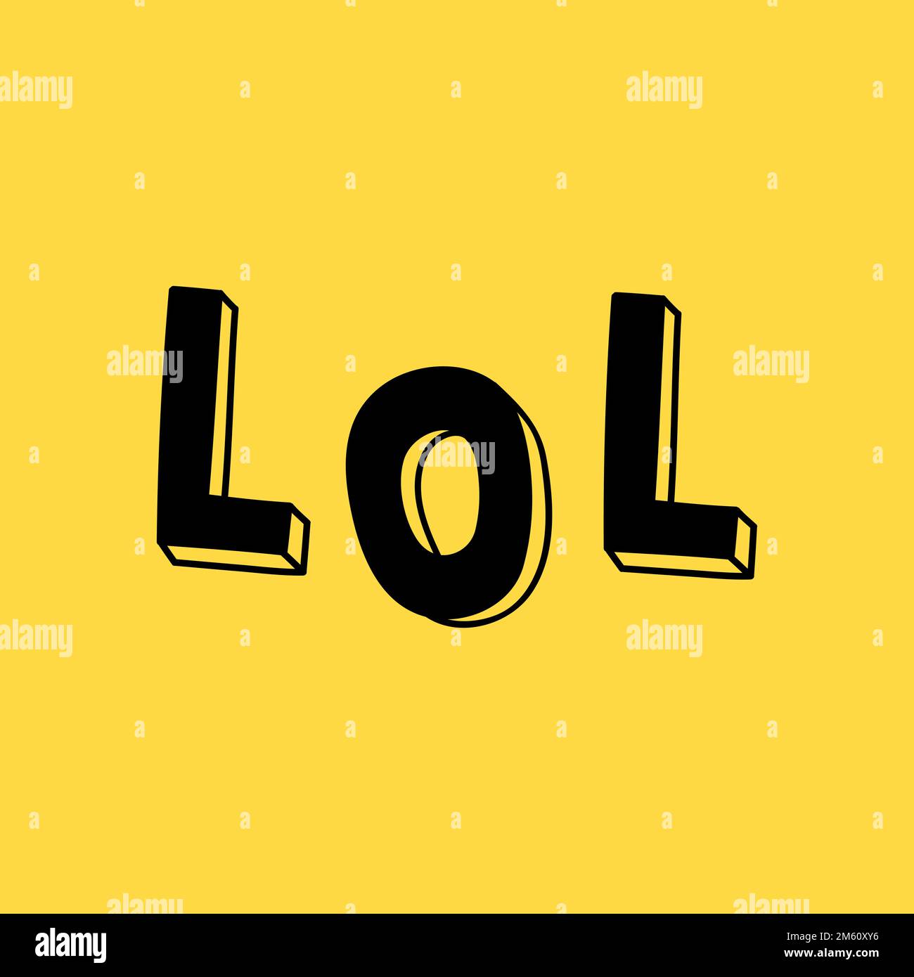 Lol vector word art typography Stock Vector Image & Art - Alamy