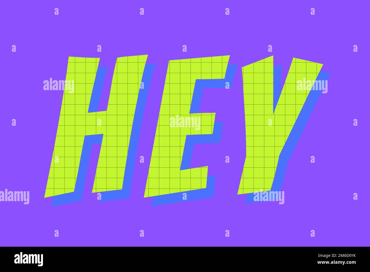 Hey word colorful typography vector Stock Vector Image & Art - Alamy