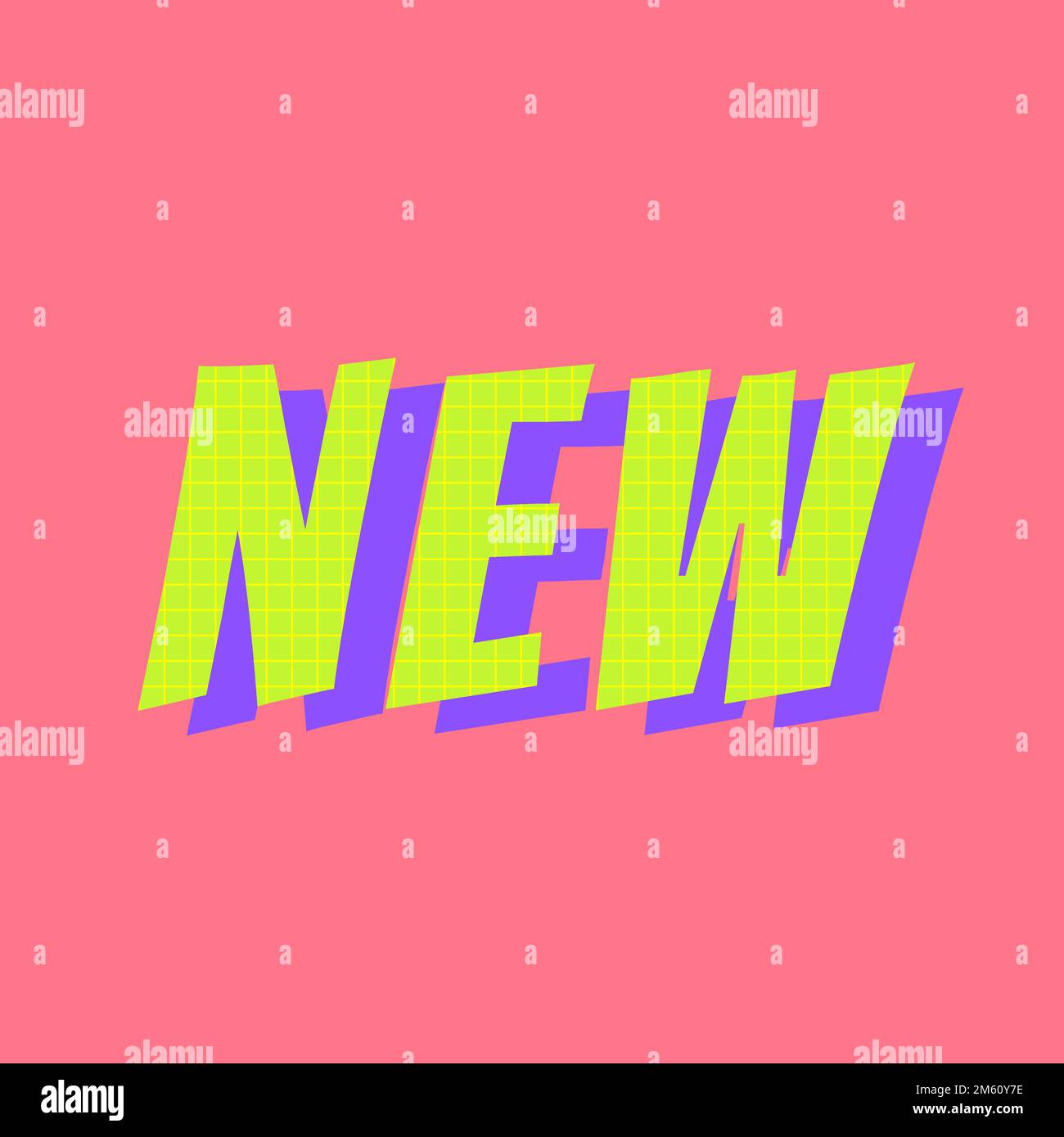 3D new funky lettering vector Stock Vector Image & Art - Alamy