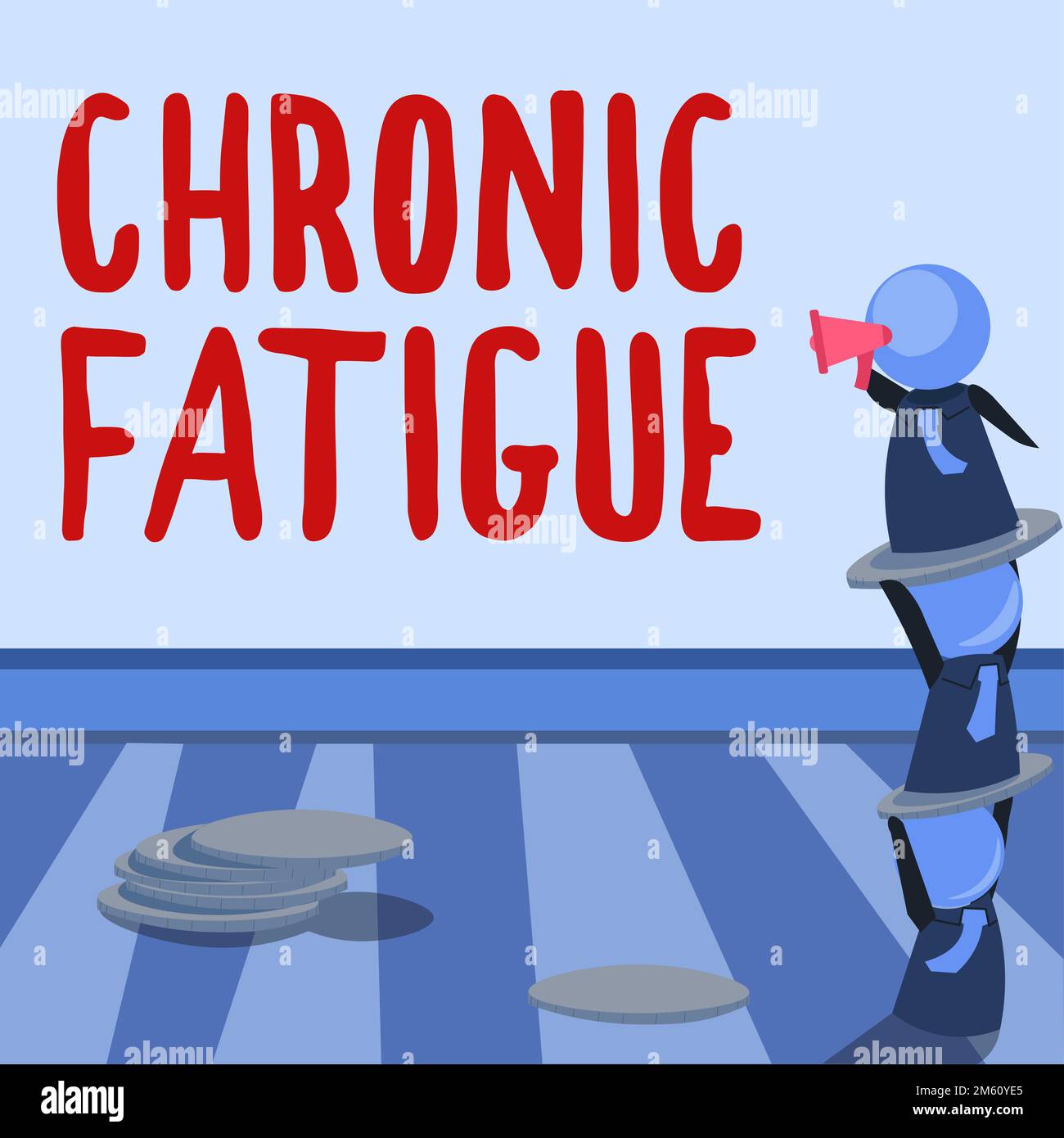 Inspiration showing sign Chronic Fatigue. Internet Concept A disease or ...
