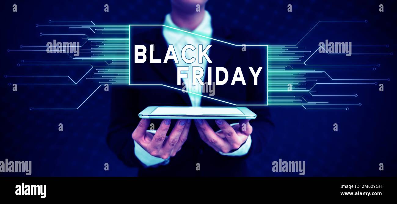 Writing displaying text Black Friday. Business idea The day after the ...