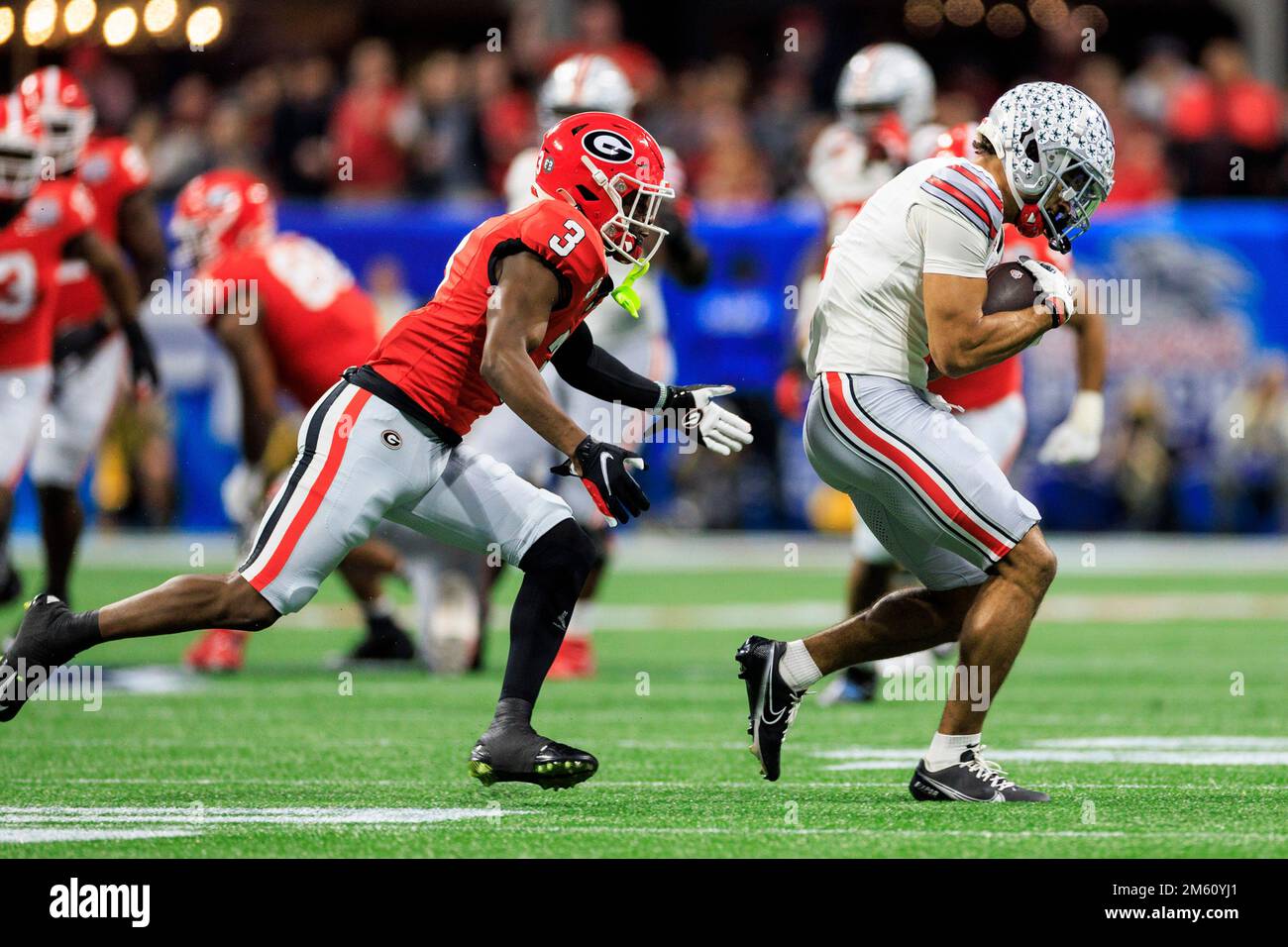 Atlanta, Georgia. 31st Dec, 2022. Ohio State wide receiver Emeka Egbuka ...