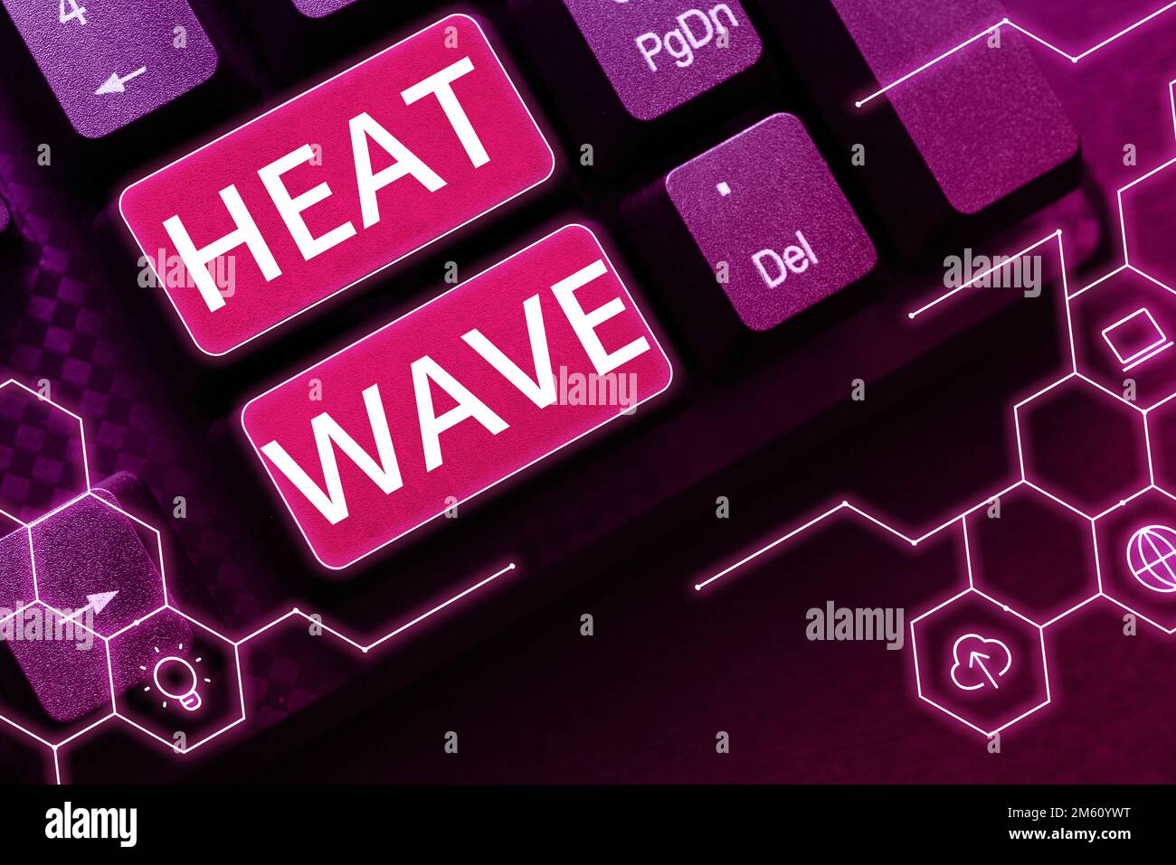 Writing displaying text Heat Wave. Business showcase a prolonged period ...