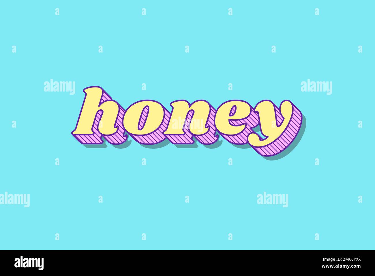 Funky bold style honey typography vector illustration Stock Vector ... Funky bold style honey typography vector illustration Stock Vector ...