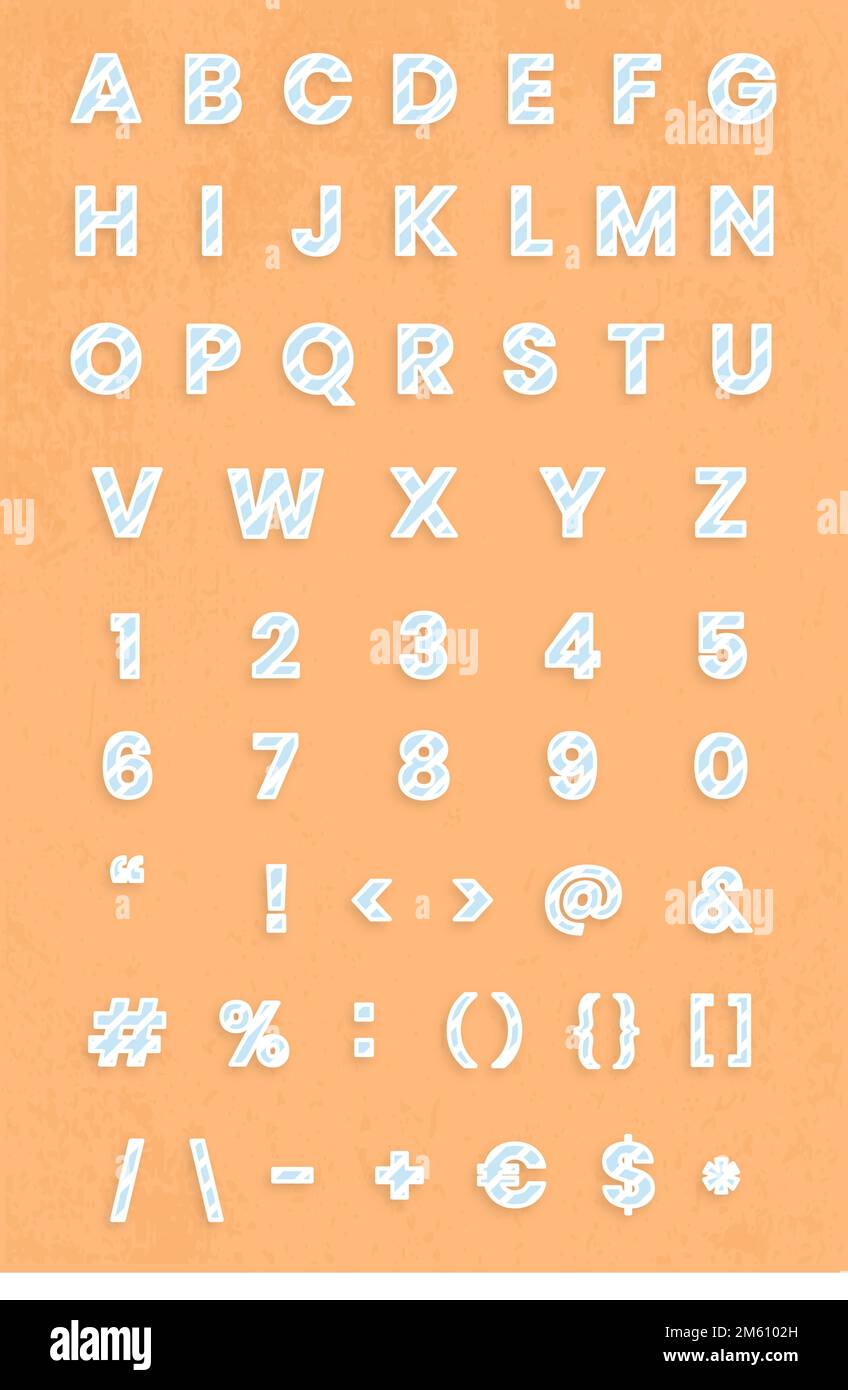 Letter number sign set vector Stock Vector Image & Art - Alamy