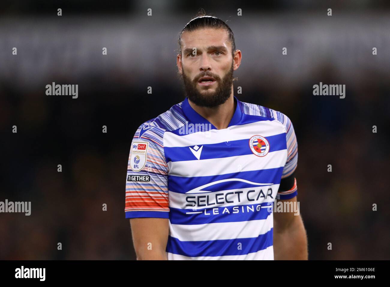 Andy Carroll of Reading - Norwich City v Reading, Sky Bet Championship ...