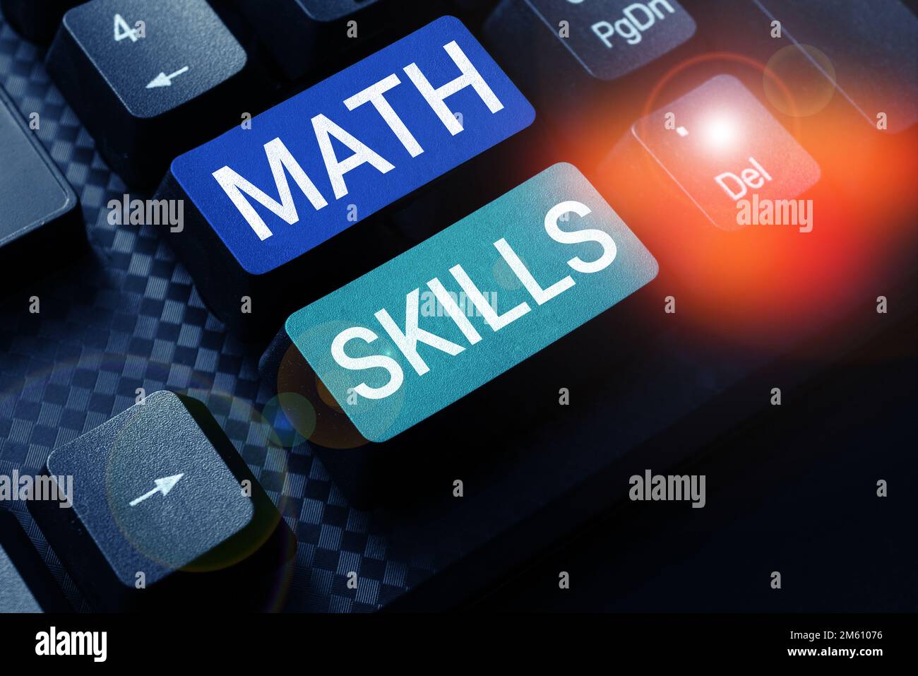 Handwriting text Math Skills. Business concept starting to learn how to ...