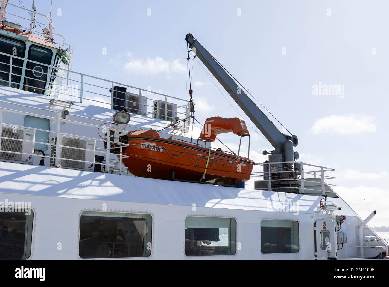 Ferry ride from Pargua to Chacao for visiting Chiloé (Isla Grande de ...