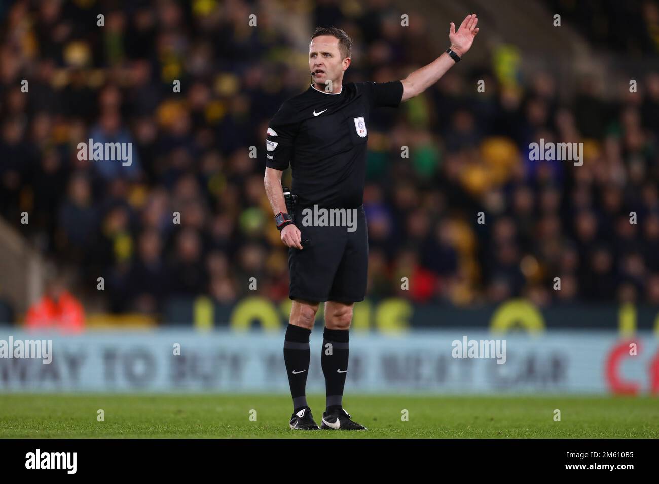 Referee, David Webb - Norwich City v Reading, Sky Bet Championship ...