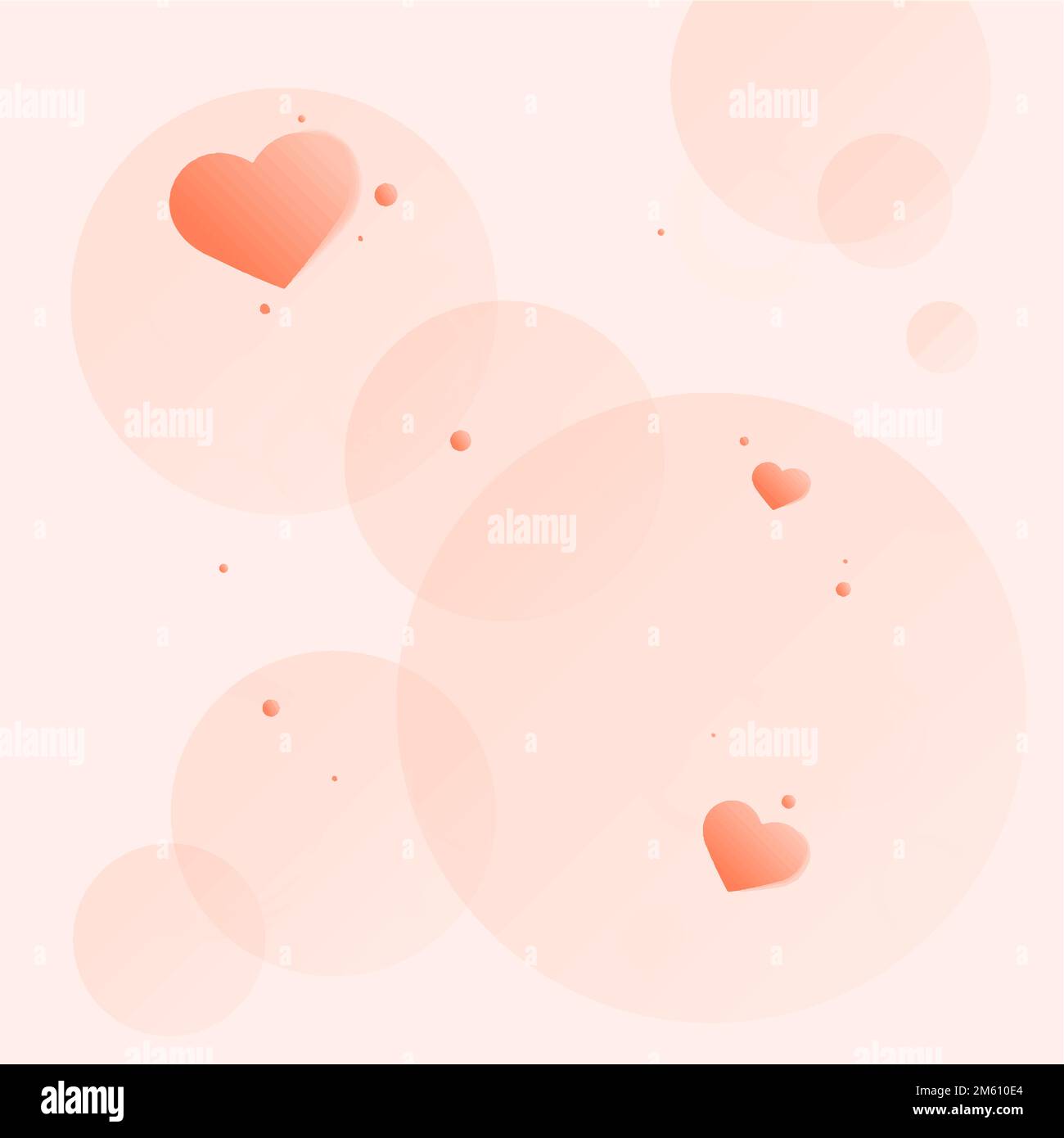Vector cute heart bubble pattern background Stock Vector Image & Art - Alamy