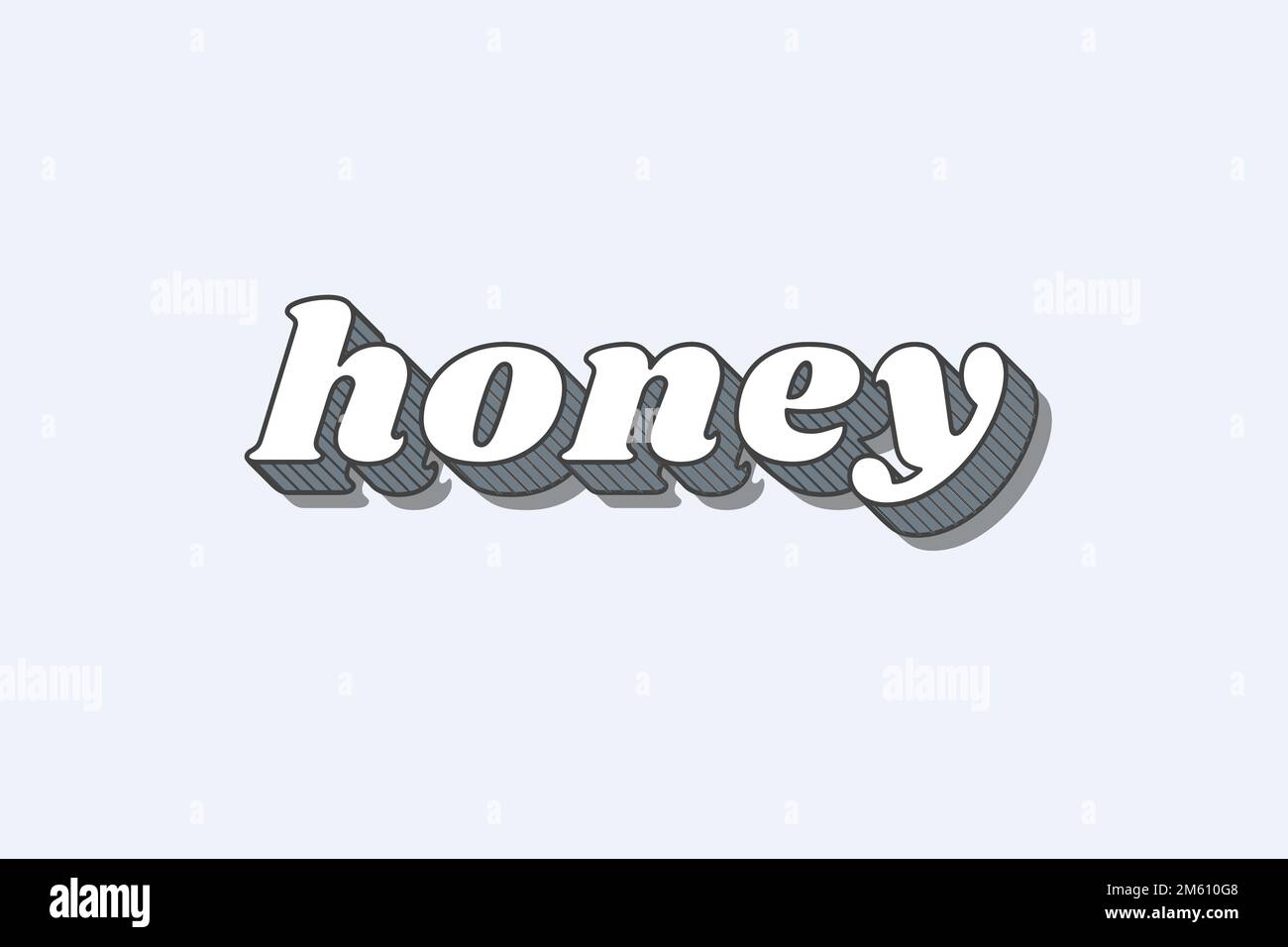 Funky bold style honey typography vector illustration Stock Vector ... Funky bold style honey typography vector illustration Stock Vector ...