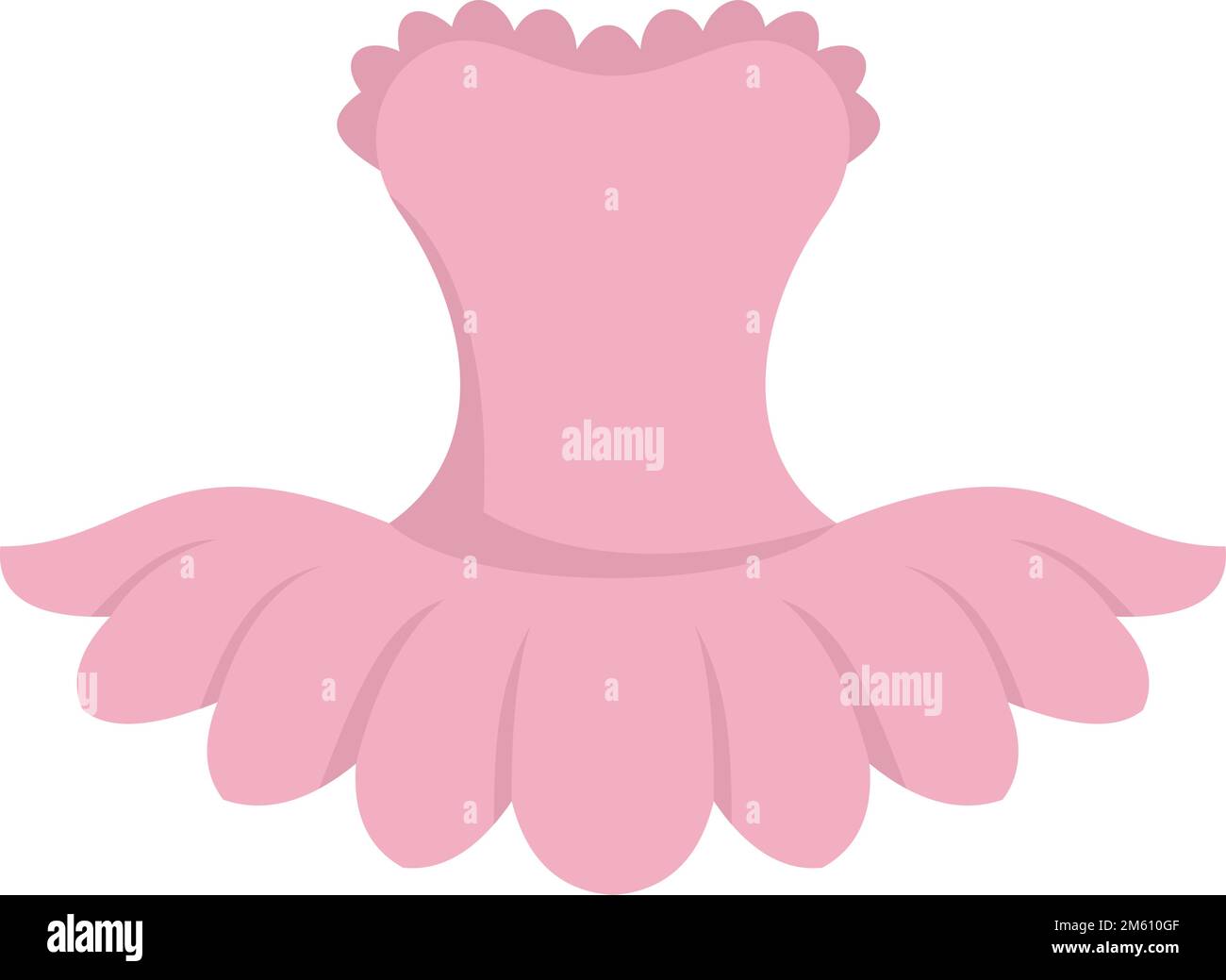 Ballet dress icon flat vector. Ballerina dancer dress. Ballet kid dance ...