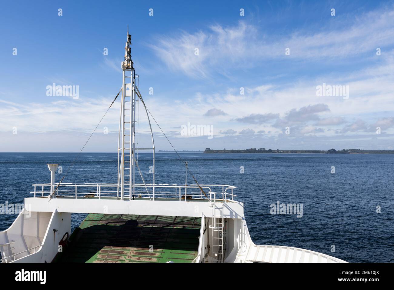 Ferry ride from Pargua to Chacao for visiting Chiloé (Isla Grande de ...