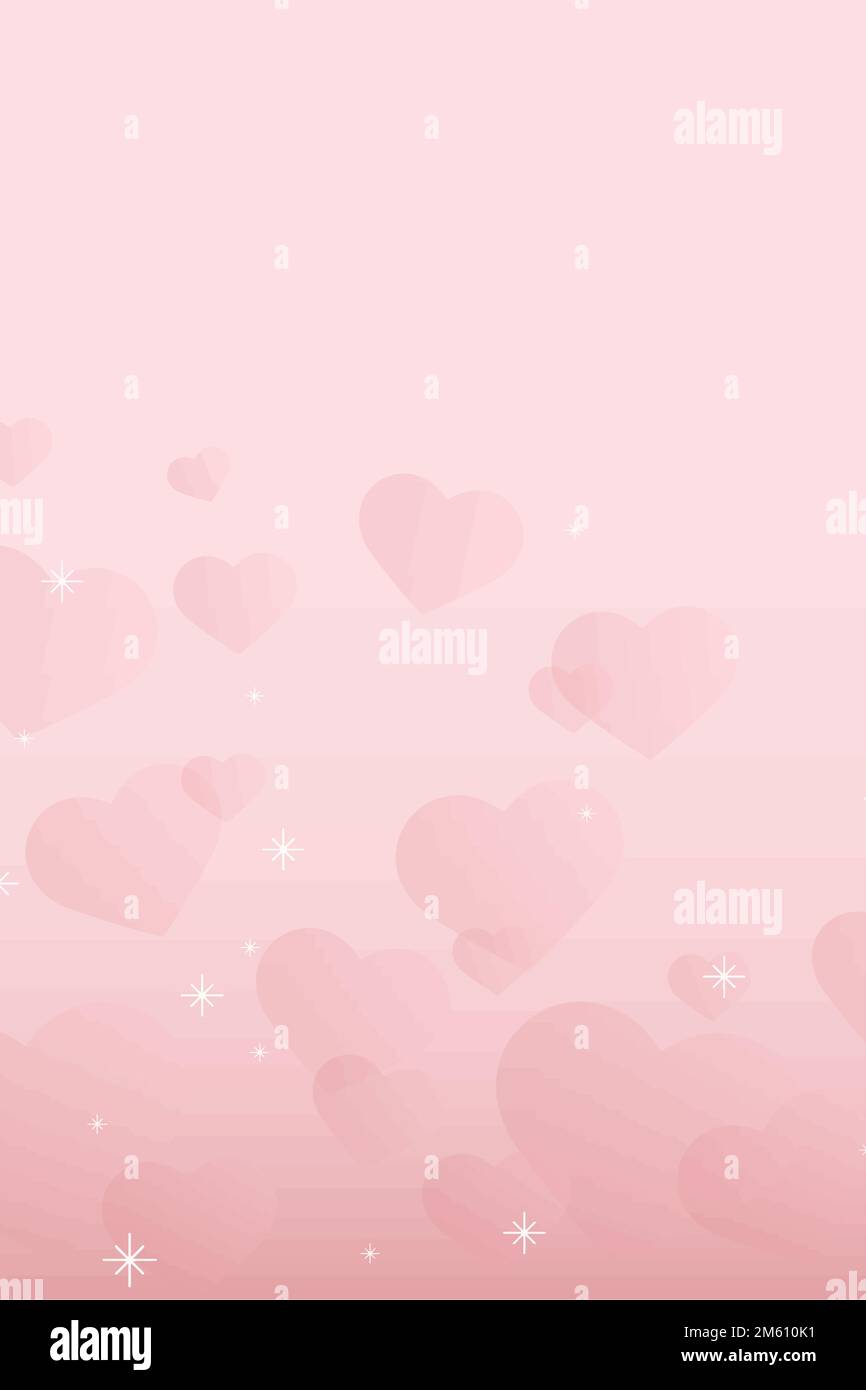 Abstract sparkle heart pattern vector pink background Stock Vector ...