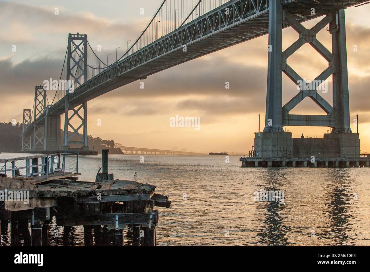 View of San Francisco Bay and San Francisco – Oakland Bay Bridge at ...