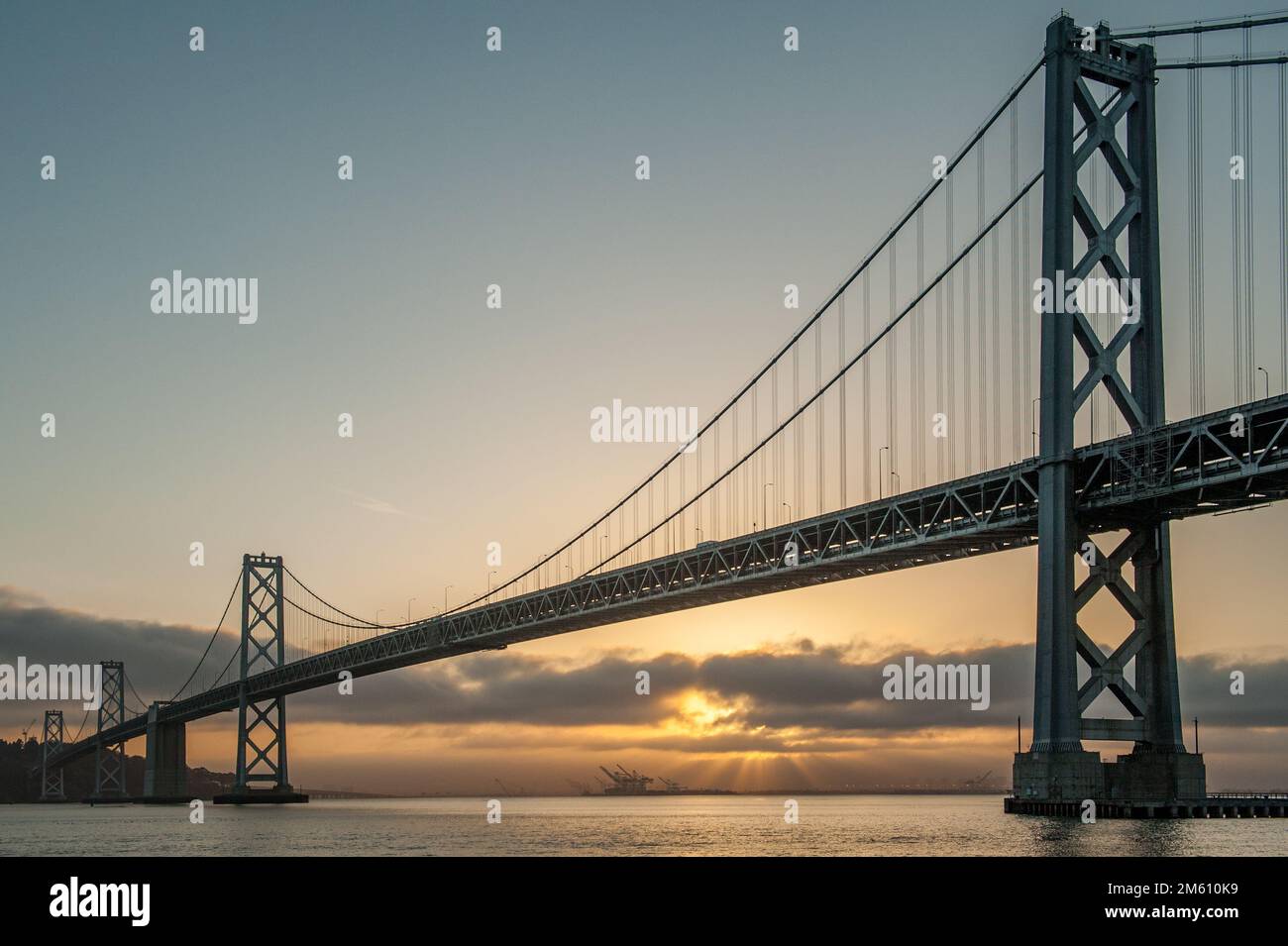 View of San Francisco Bay and San Francisco – Oakland Bay Bridge at ...