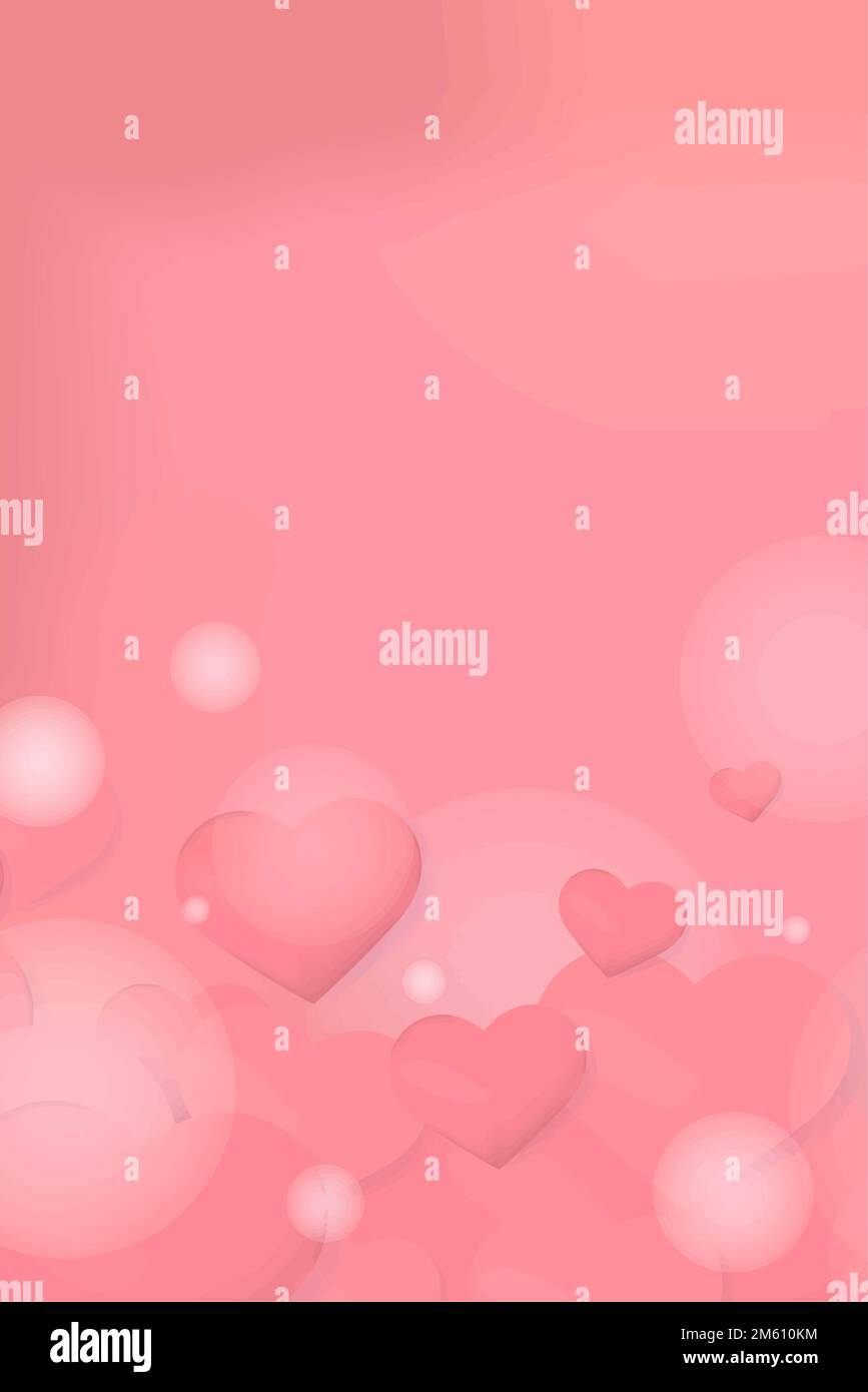 Vector pink heart bubble pattern background Stock Vector Image & Art - Alamy