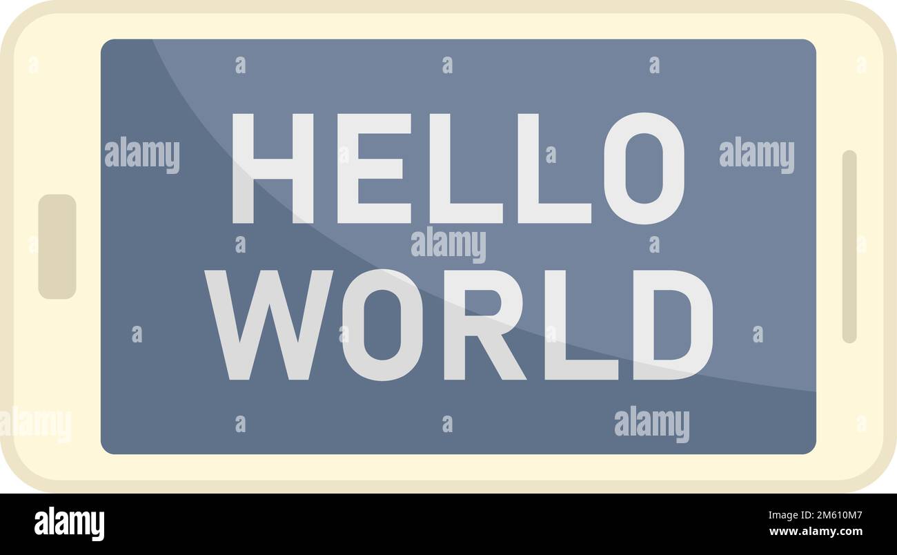 Tablet Coding Icon Flat Vector Laptop Screen Device Web Code Isolated