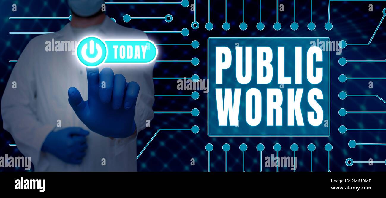 Conceptual display Public Works. Concept meaning Describes the viewing ...