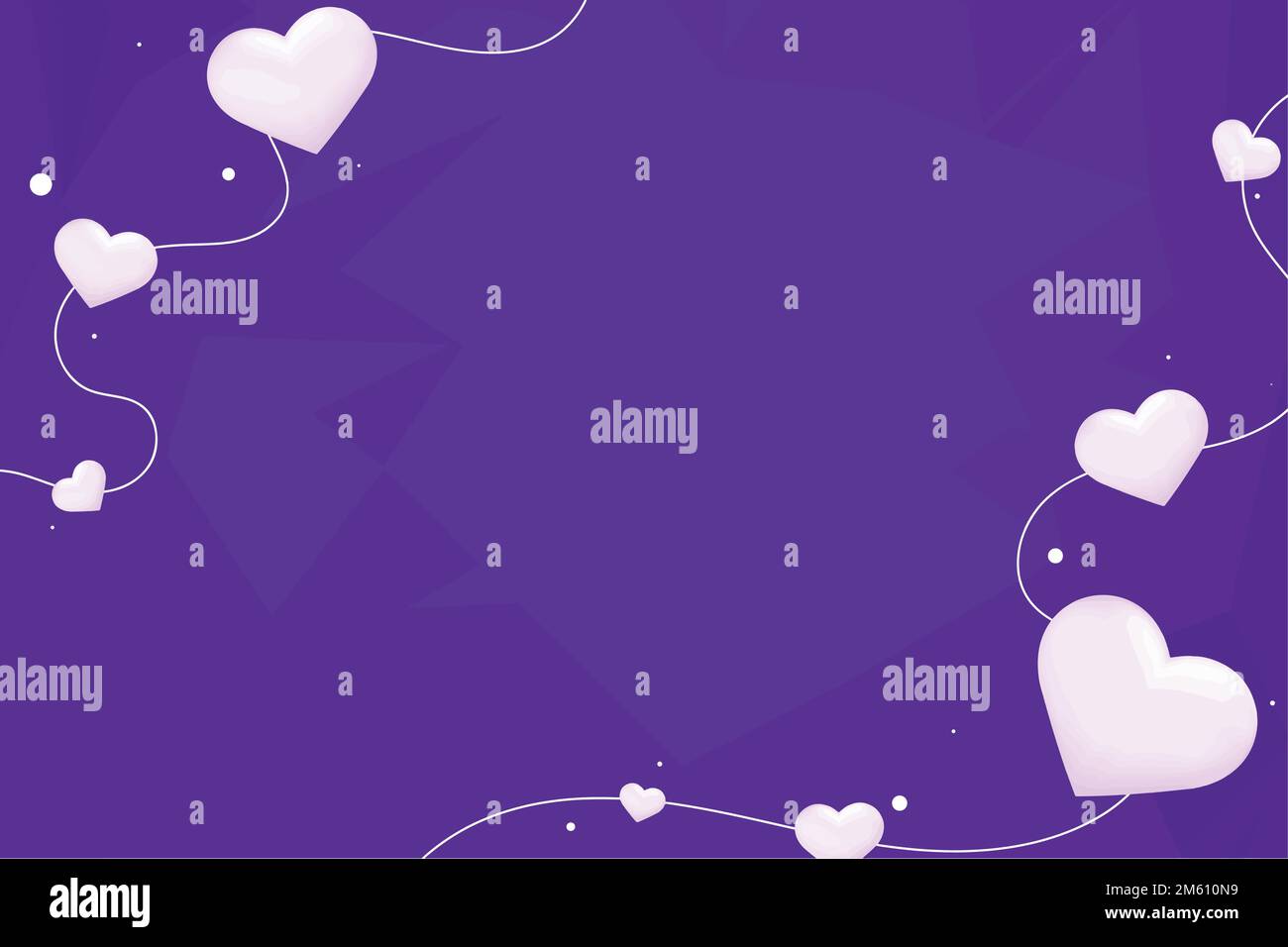 Vector heart corner border geometric pattern background Stock Vector ...