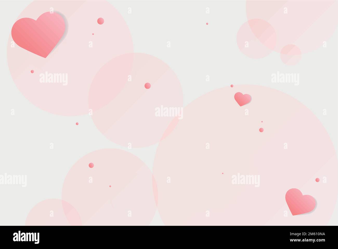 Vector heart bubble pattern pink background Stock Vector Image & Art - Alamy