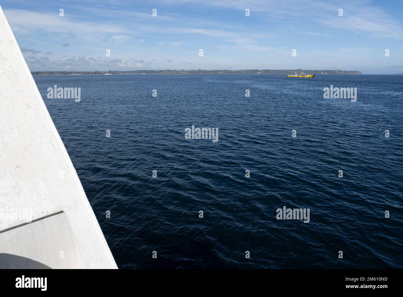 Ferry ride from Pargua to Chacao for visiting Chiloé (Isla Grande de ...