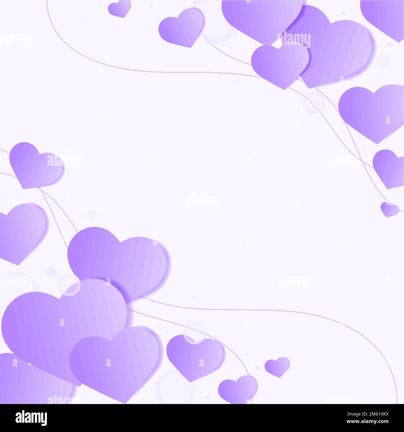 Vector heart border purple background Stock Vector Image & Art - Alamy