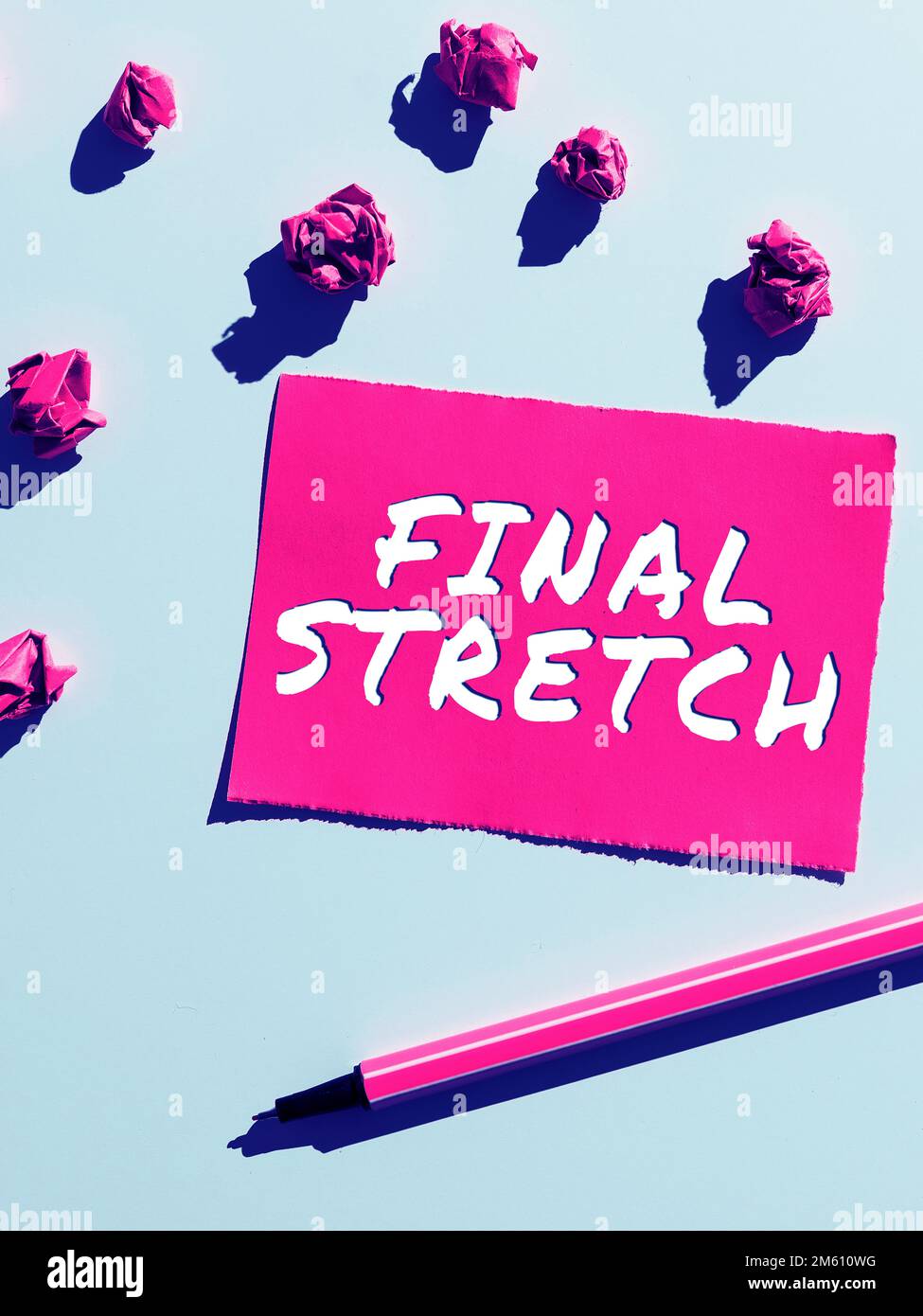 Conceptual caption Final Stretch. Conceptual photo Last Leg Concluding ...