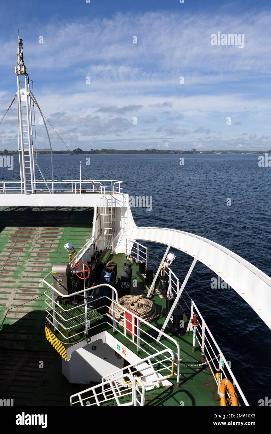 Ferry ride from Pargua to Chacao for visiting Chiloé (Isla Grande de ...