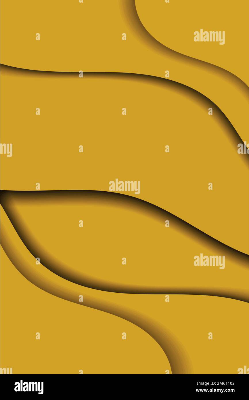 Yellow wavy patterned background vector Stock Vector Image & Art - Alamy