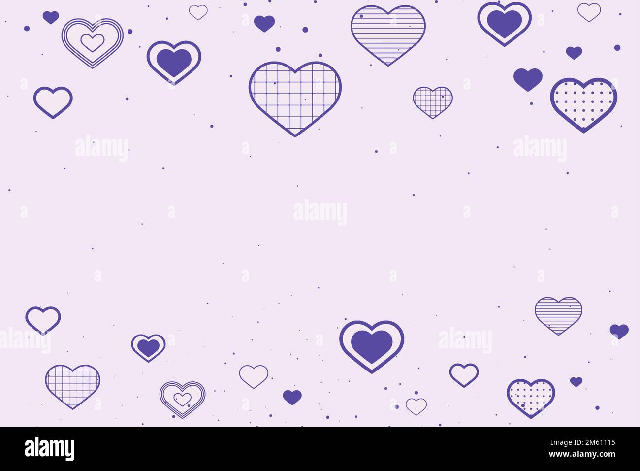 Vector purple border decorated with hearts Stock Vector Image & Art - Alamy