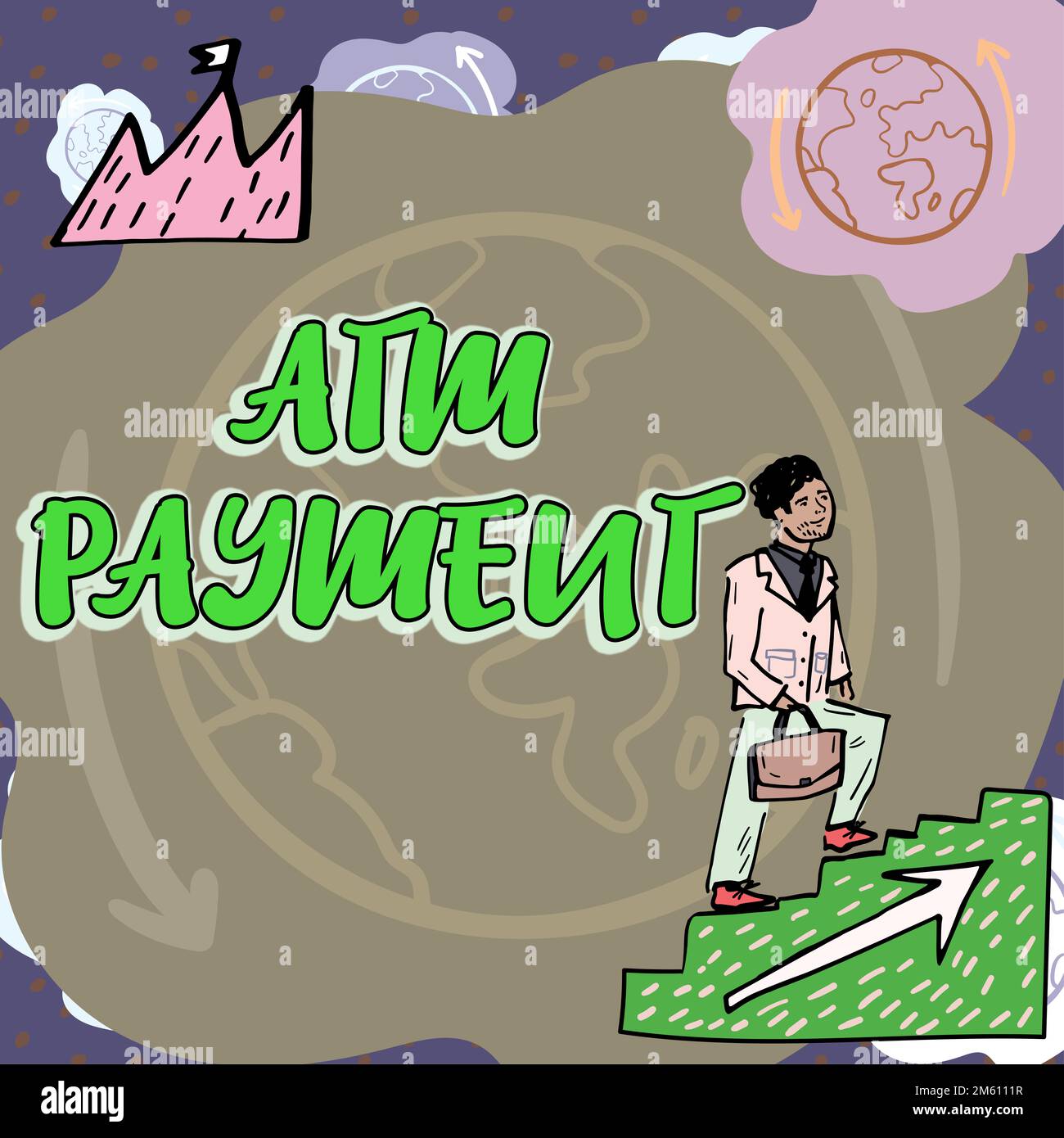 Conceptual display Atm Payment. Business idea Cashless Payment made ...