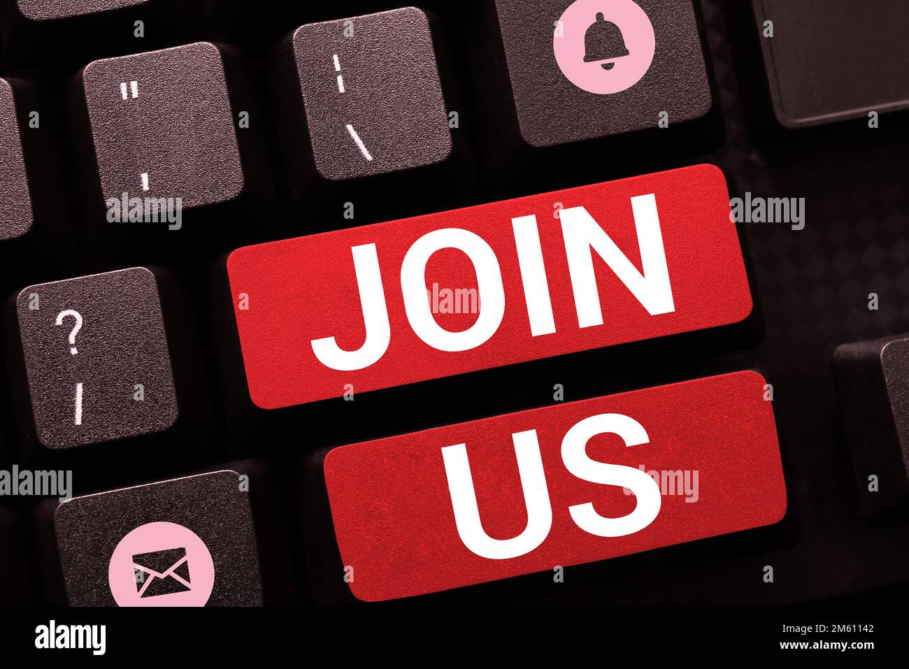 Conceptual caption Join Us. Conceptual photo Register in community Team ...