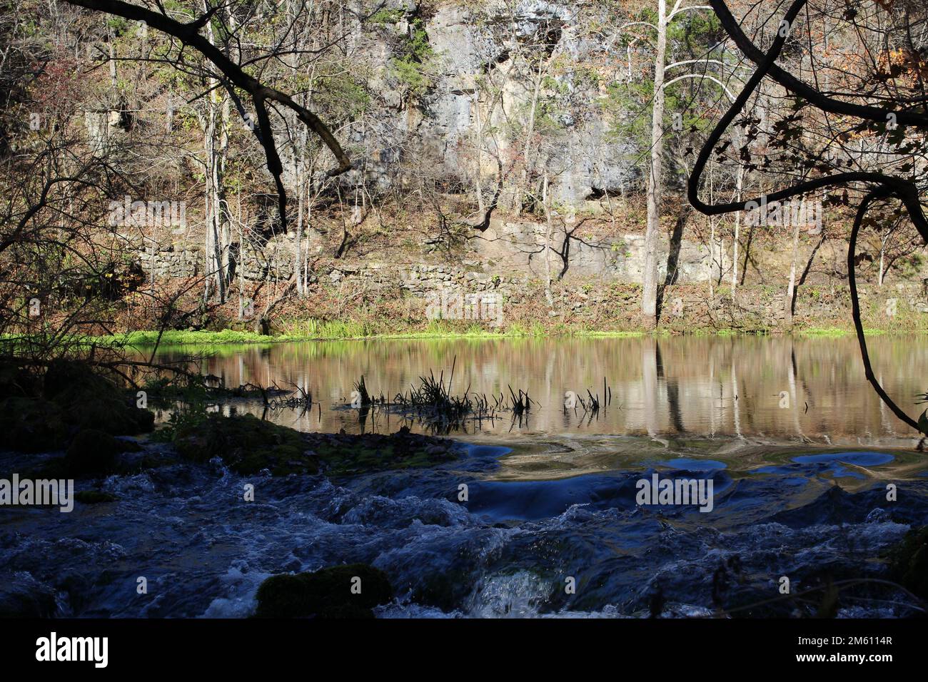 a small creek in the Ozark National Scenic Riverways, Alley Spring ...