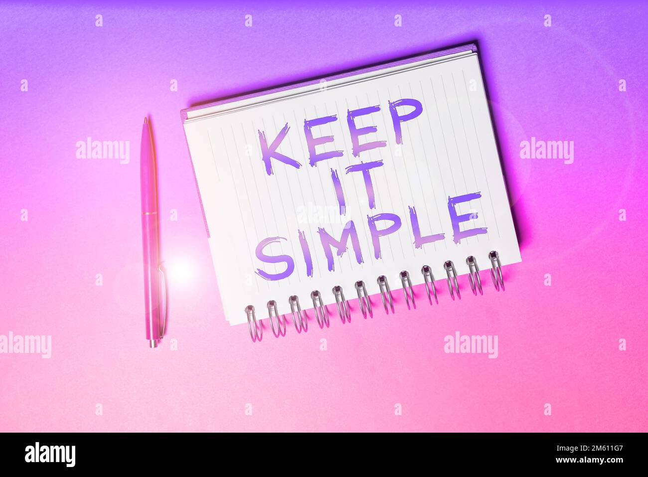 Text caption presenting Keep It Simple. Internet Concept Easy to toss ...