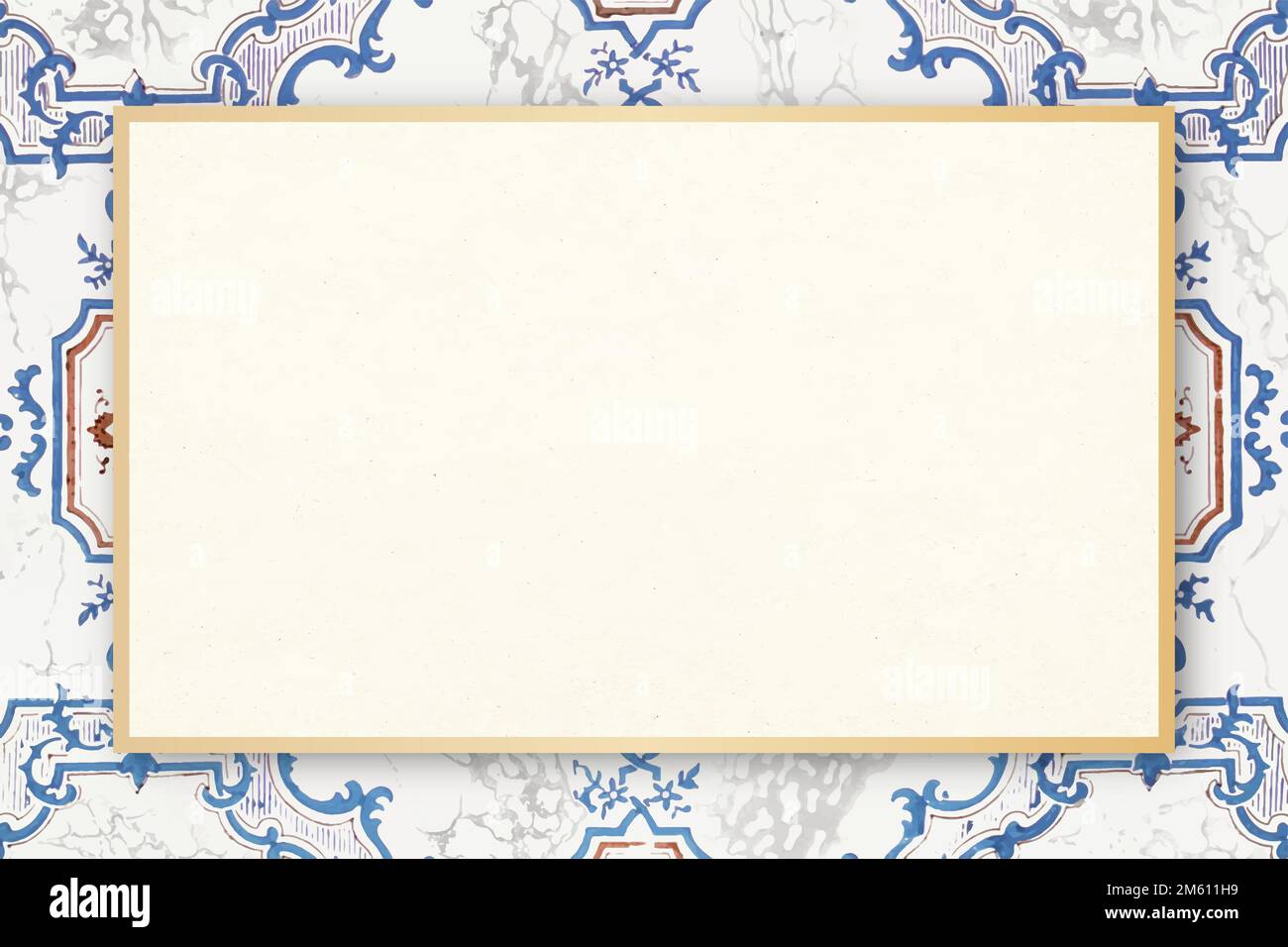 Vintage gold frame vector hand drawn Stock Vector Image & Art - Alamy