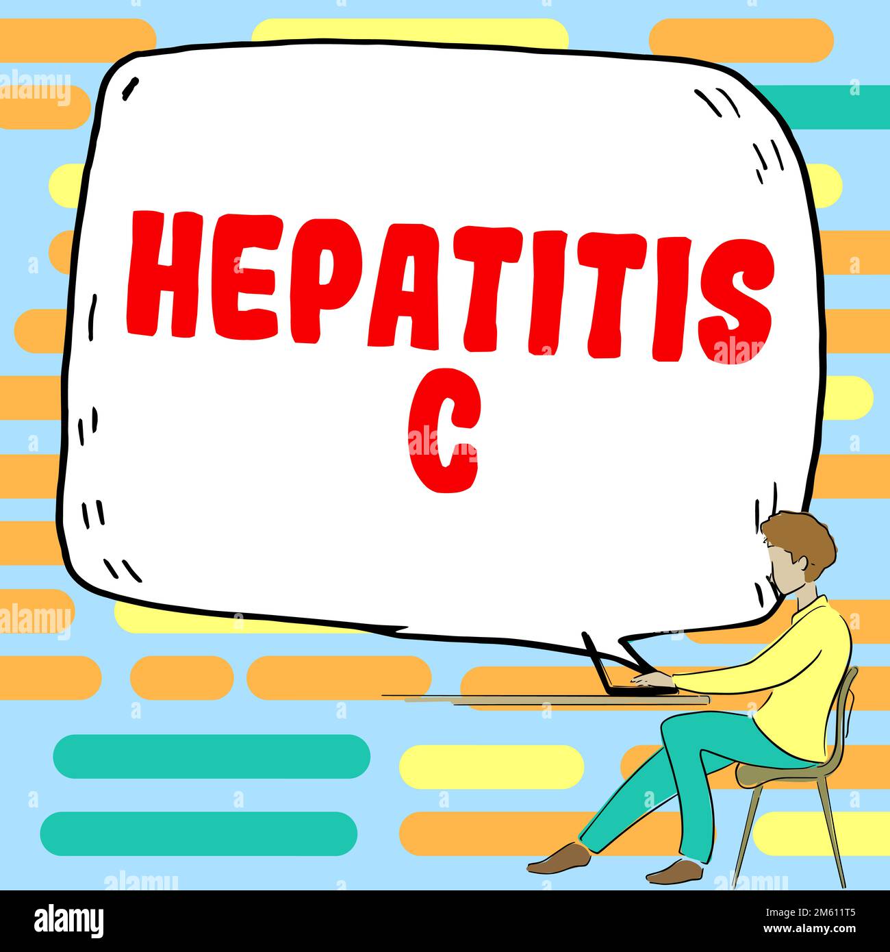 Conceptual display Hepatitis C. Conceptual photo Inflammation of the ...