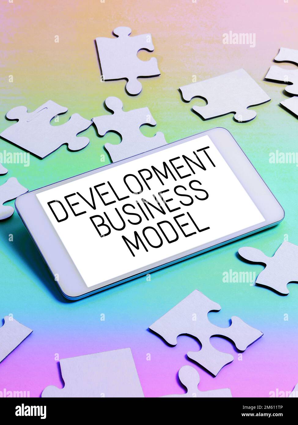 Text sign showing Development Business Model. Business idea rationale ...