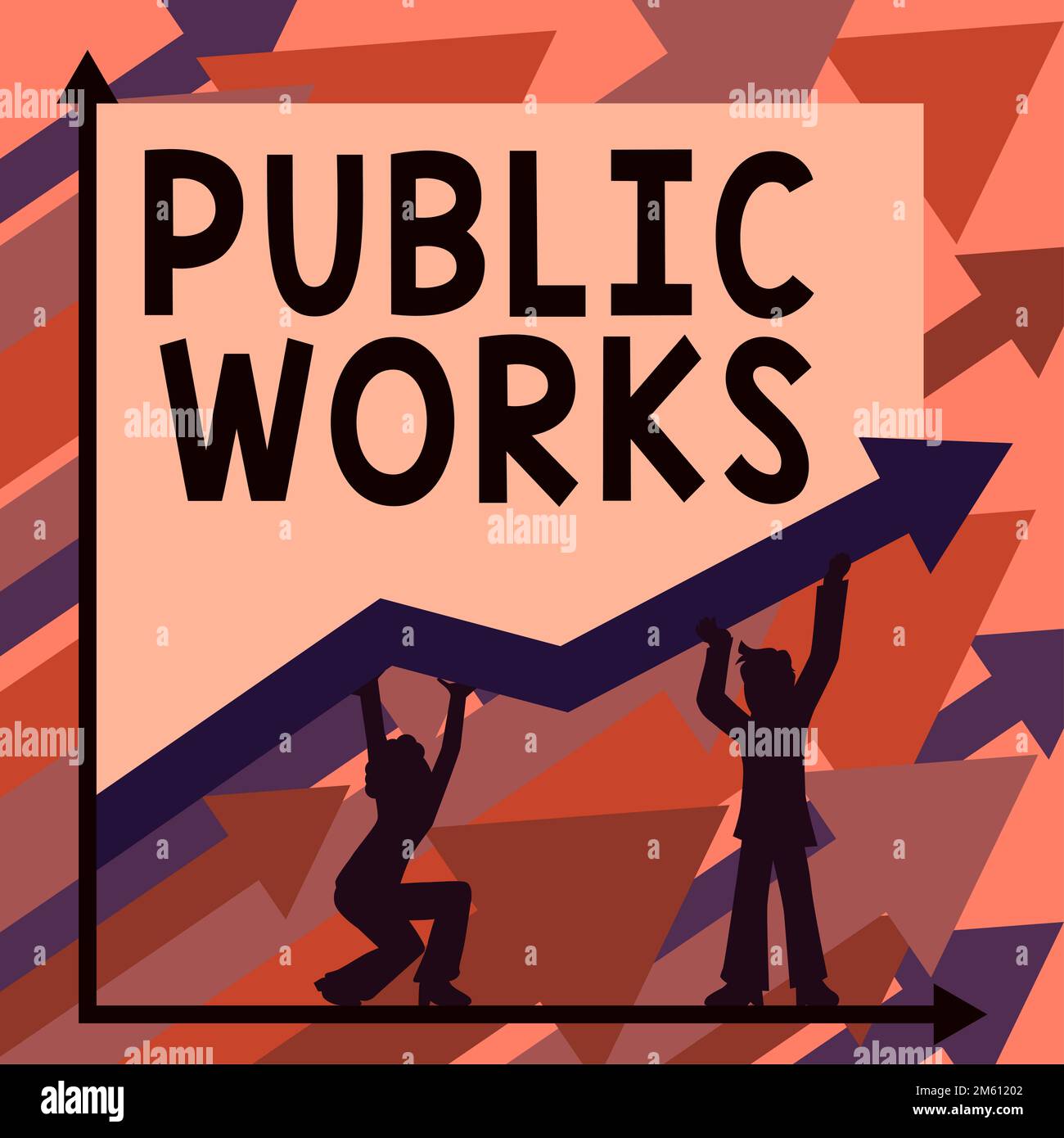 Writing displaying text Public Works. Business idea Describes the ...
