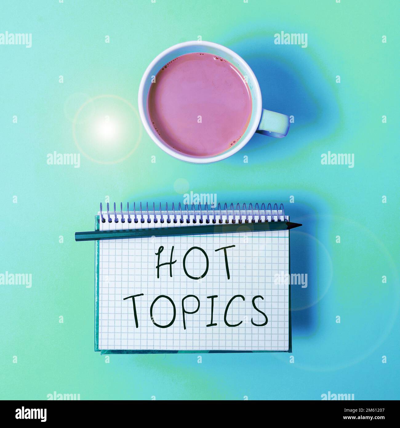 Conceptual caption Hot Topics. Conceptual photo subject that a lot of ...