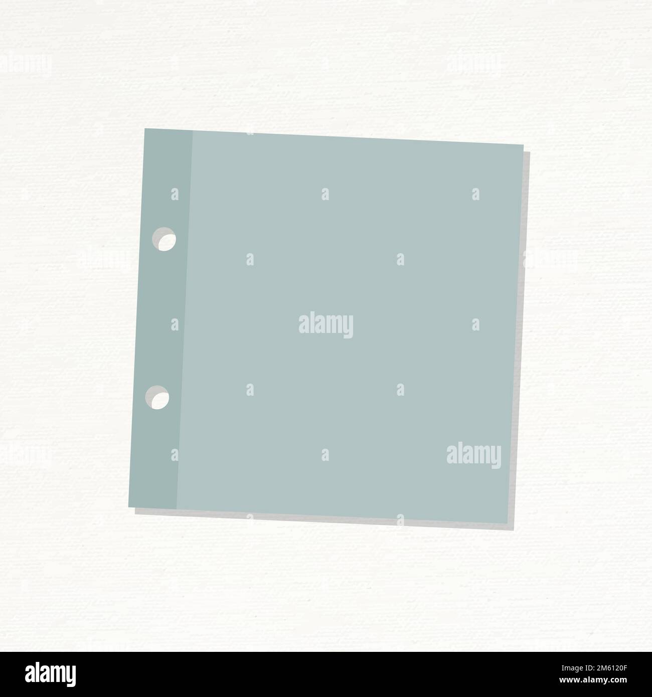 Gray hole punched notepaper journal sticker vector Stock Vector Image ...