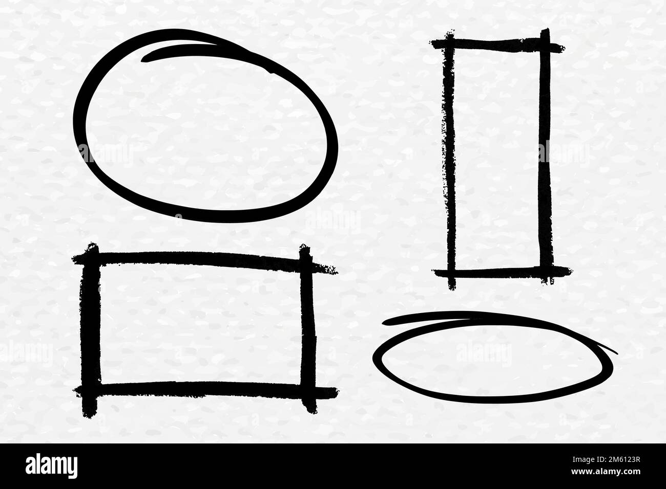 Black brush graphic element vector collection Stock Vector Image & Art ...