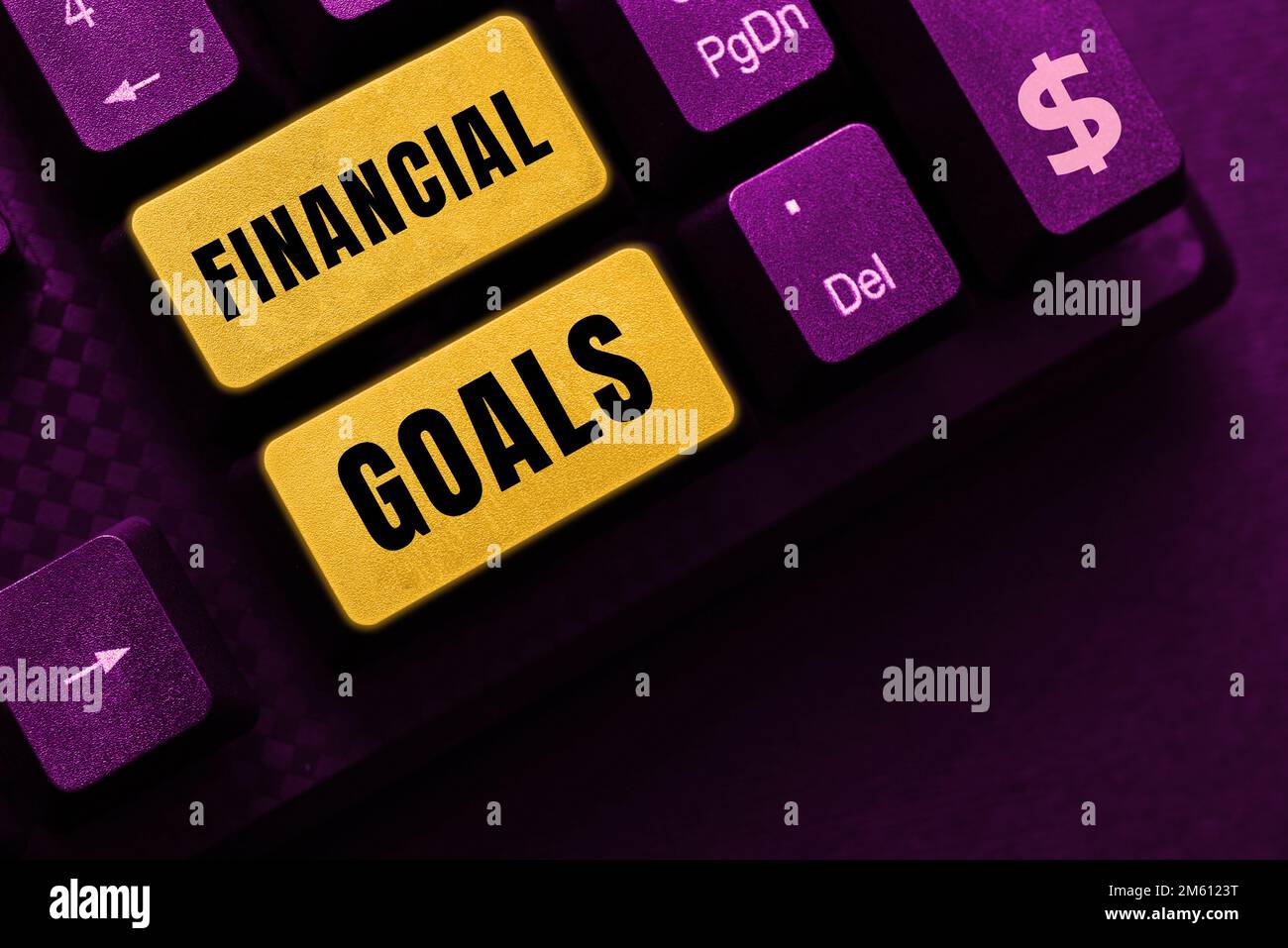 Conceptual display Financial Goals. Conceptual photo targets usually ...